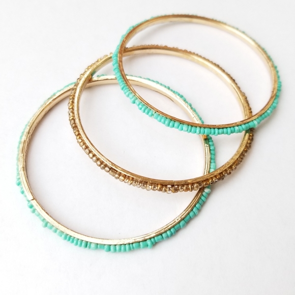 Vintage | Jewelry | Vintage Tiffany Blue And Gold Bangles | Poshmark
